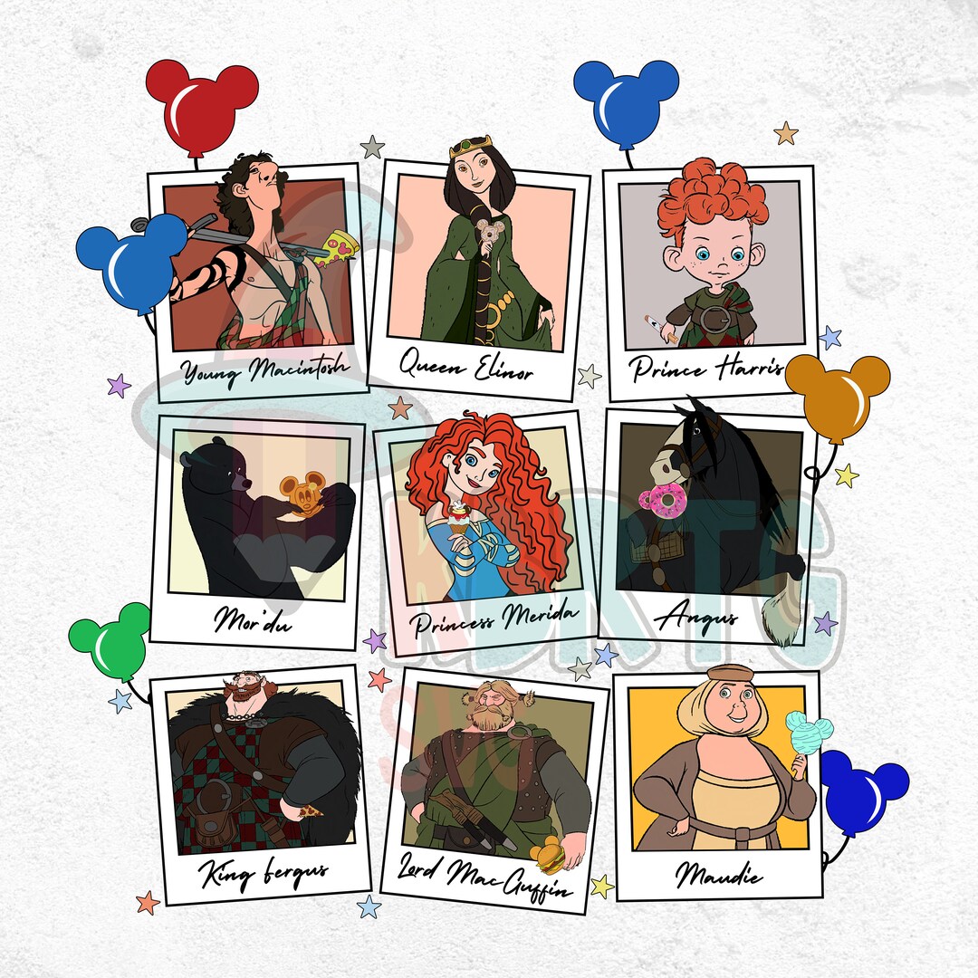 Princess Merida Png, Princess Snacks Frog Png, Magic World Clipart ...