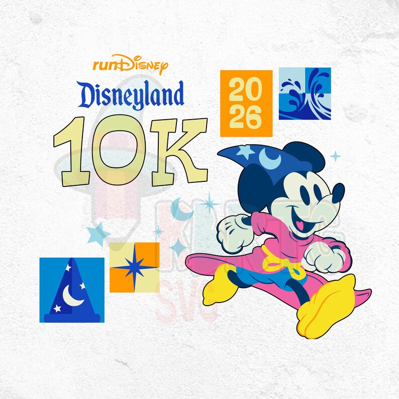 Rundisney Mickey 10K 2026 PNG, Springtime Surprise (digital Download ...