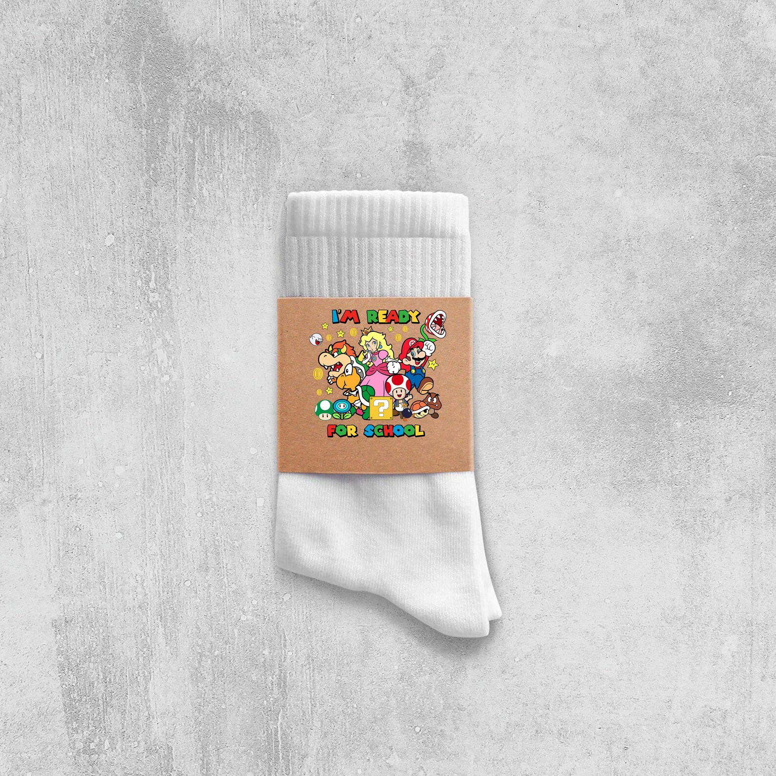 I'm Ready for School Mario Png, Funny Mario Back to School Png, First ...