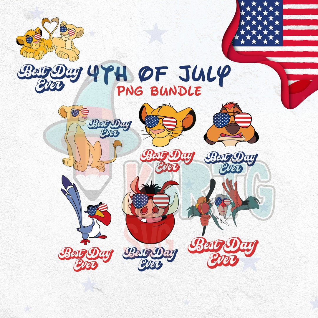 Hakuna Matata 4th of July PNG, Animal Kingdom Independence Day (digital ...