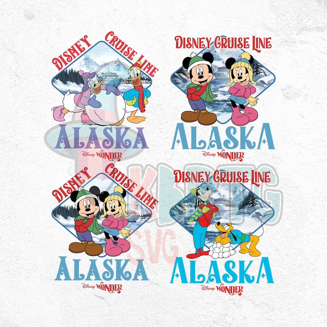 Retro Mickey & Minnie Alaska Cruise PNG (digital Download) - Etsy
