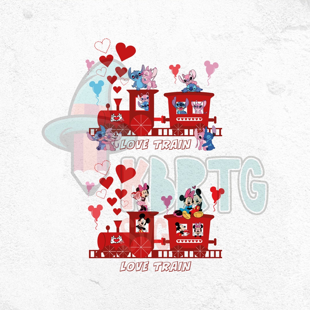 Love Train Valentine PNG: Cartoon Characters (digital Download) - Etsy