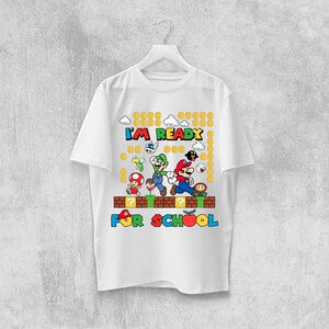 I'm Ready for School Mario Png, Funny Mario Back to School Png, First ...