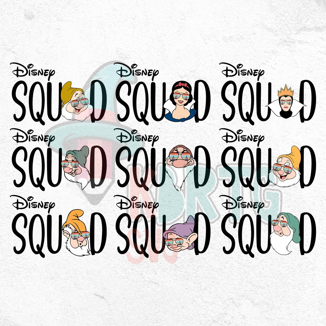 Snow White Family Vacation PNG: Squad Trip Design (digital Download ...
