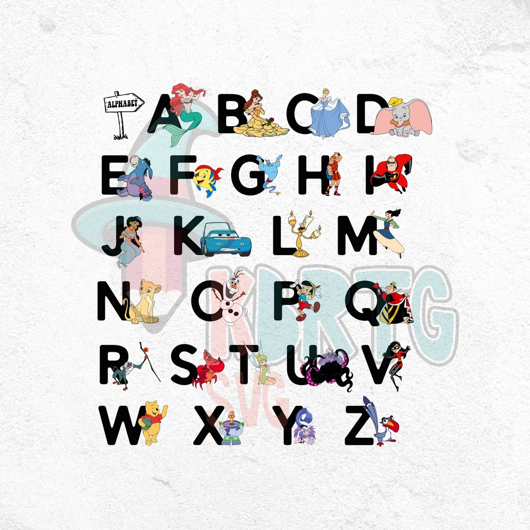 Alphabet Characters From A to Z Png, Happy First Day of School Png ...