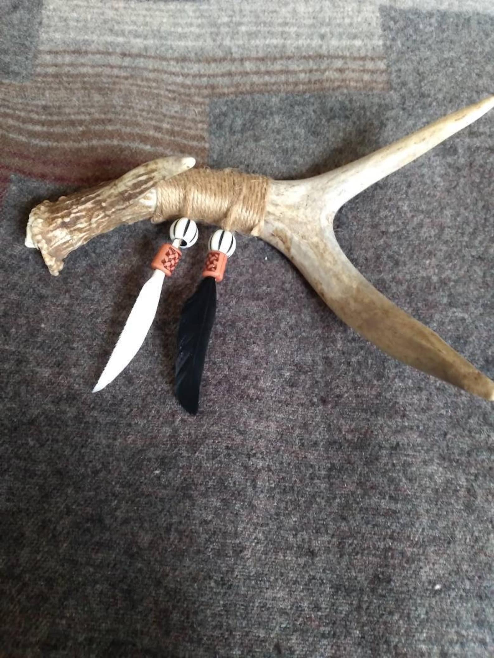 Native American Themed Antler Art. Hanging or Decorating - Etsy