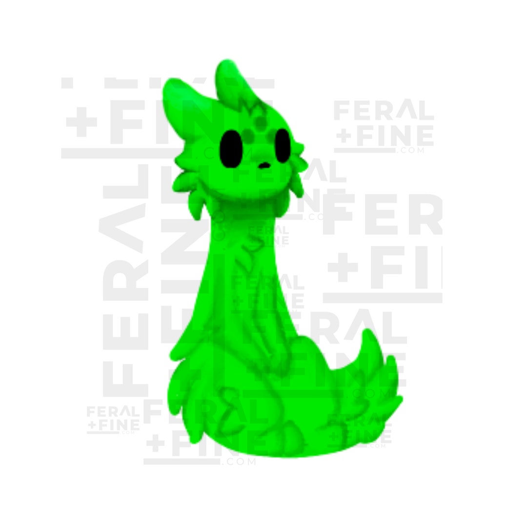 Cute Green Slug Cat Scug Rain World Game Fan Art Downpour - Etsy