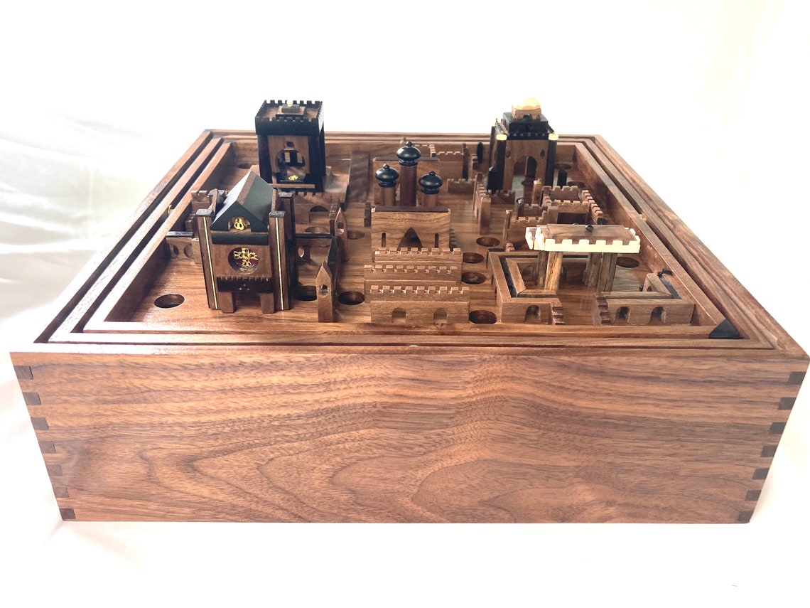 Wood Labyrinth Maze Game - Etsy