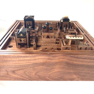 Wood Labyrinth Maze Game - Etsy