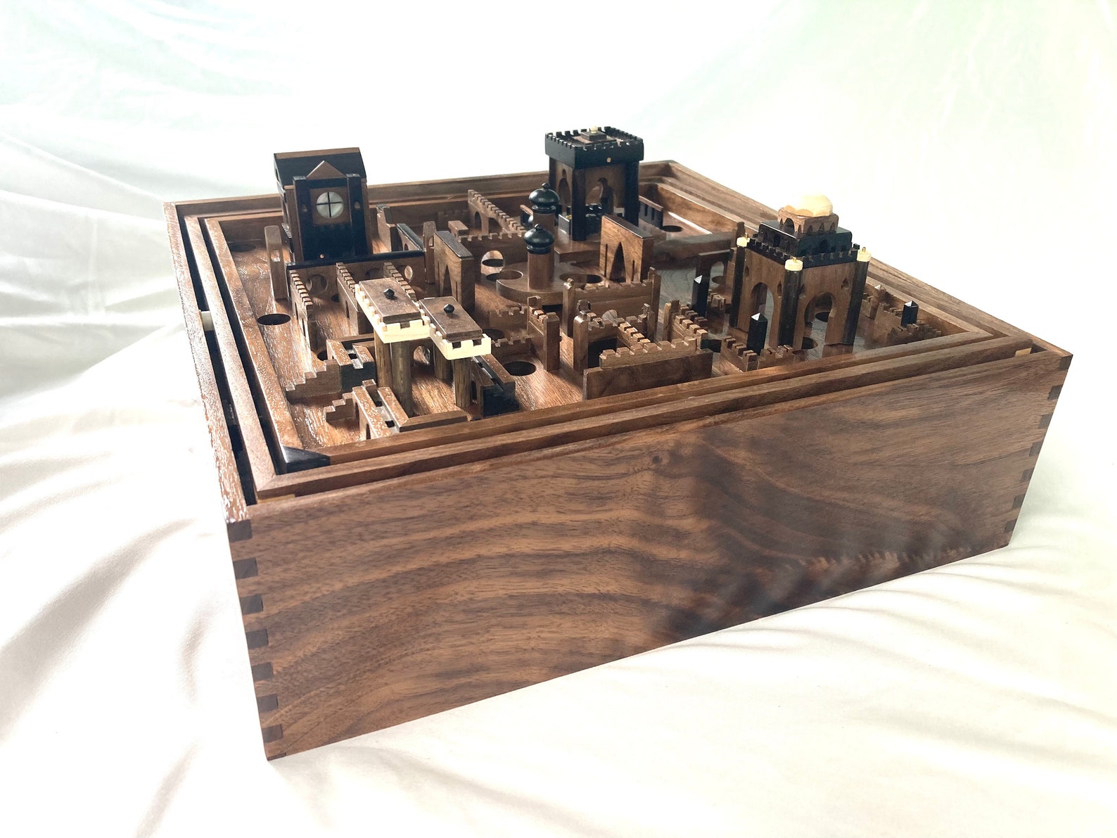 Wood Labyrinth Maze Game - Etsy