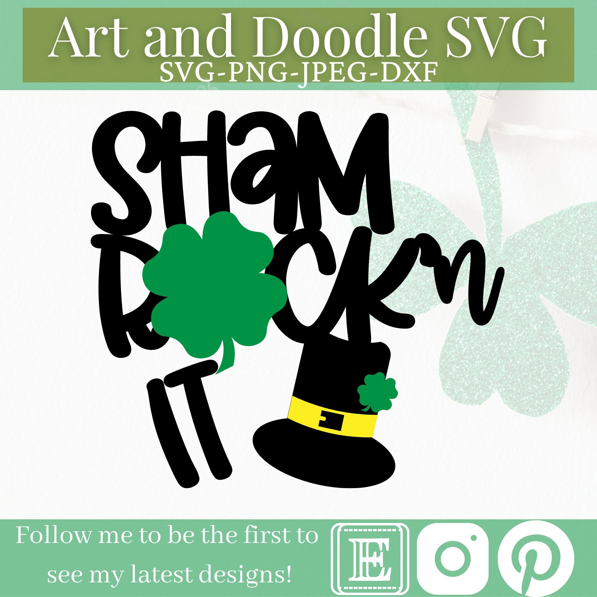 Sham Rockin' It SVG, St. Patrick's Day SVG, DXF, Png, Jpeg - Etsy