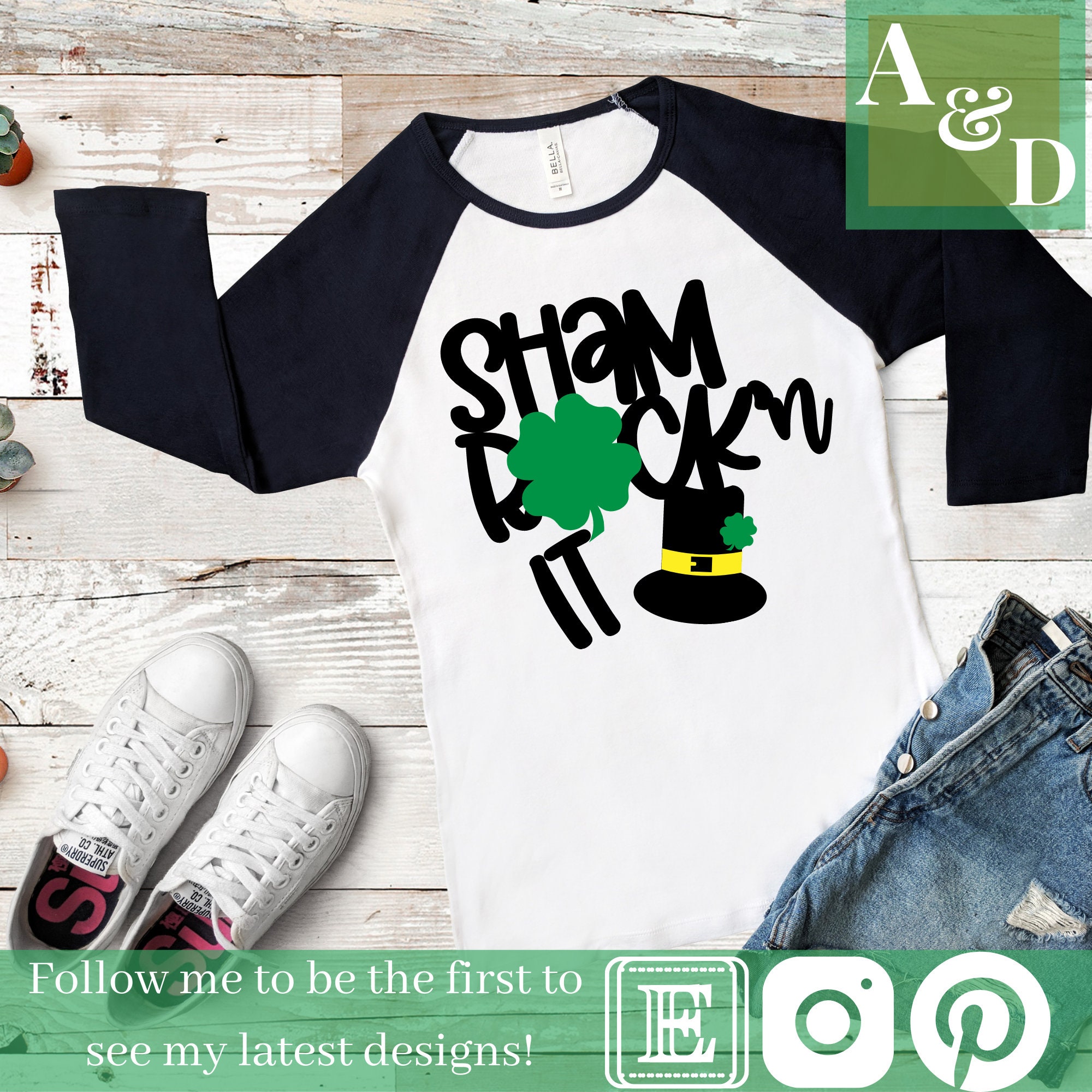 Sham Rockin' It SVG, St. Patrick's Day SVG, DXF, Png, Jpeg - Etsy