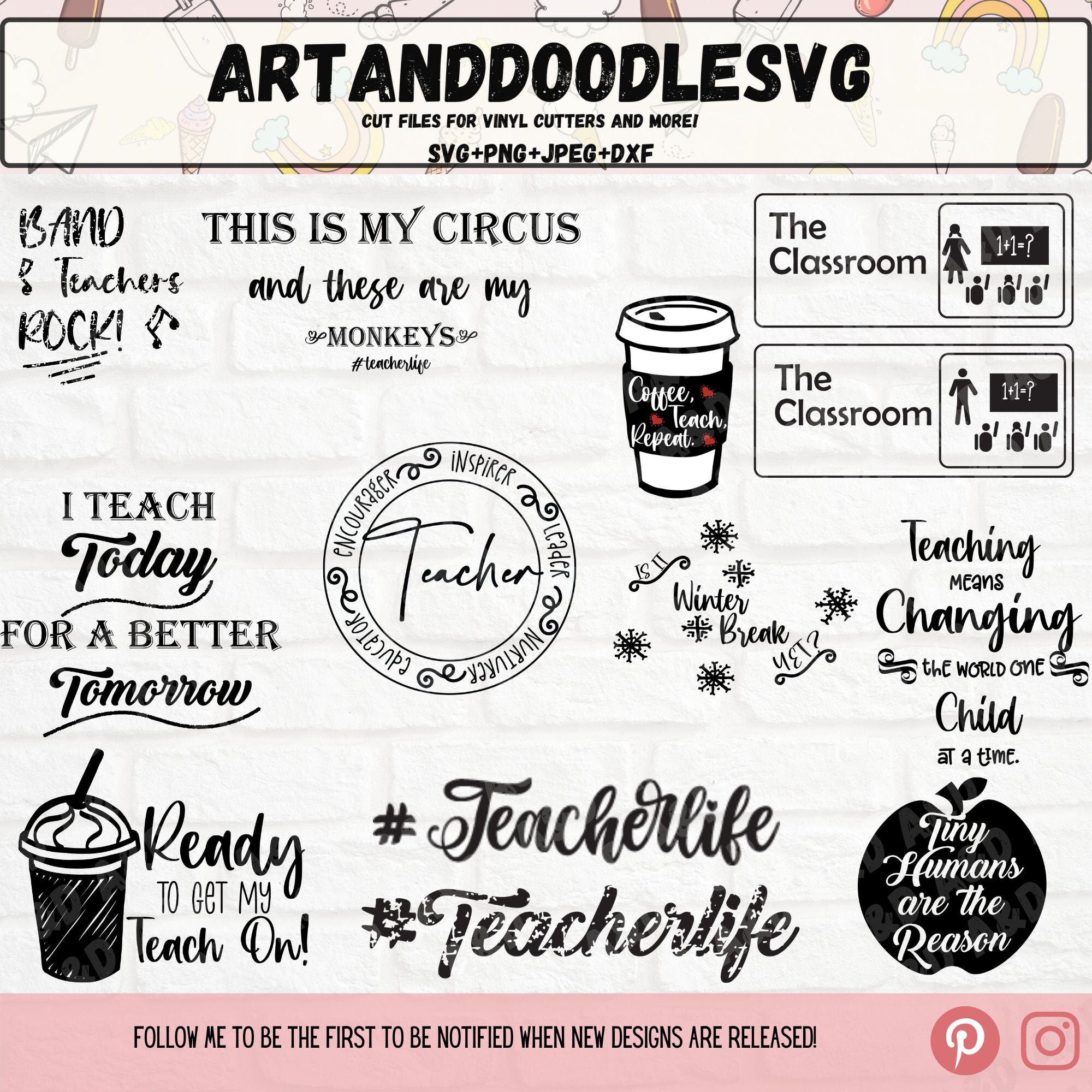 Teacher SVG Bundle Teacher SVG Svg Files for Cricut-teacher - Etsy