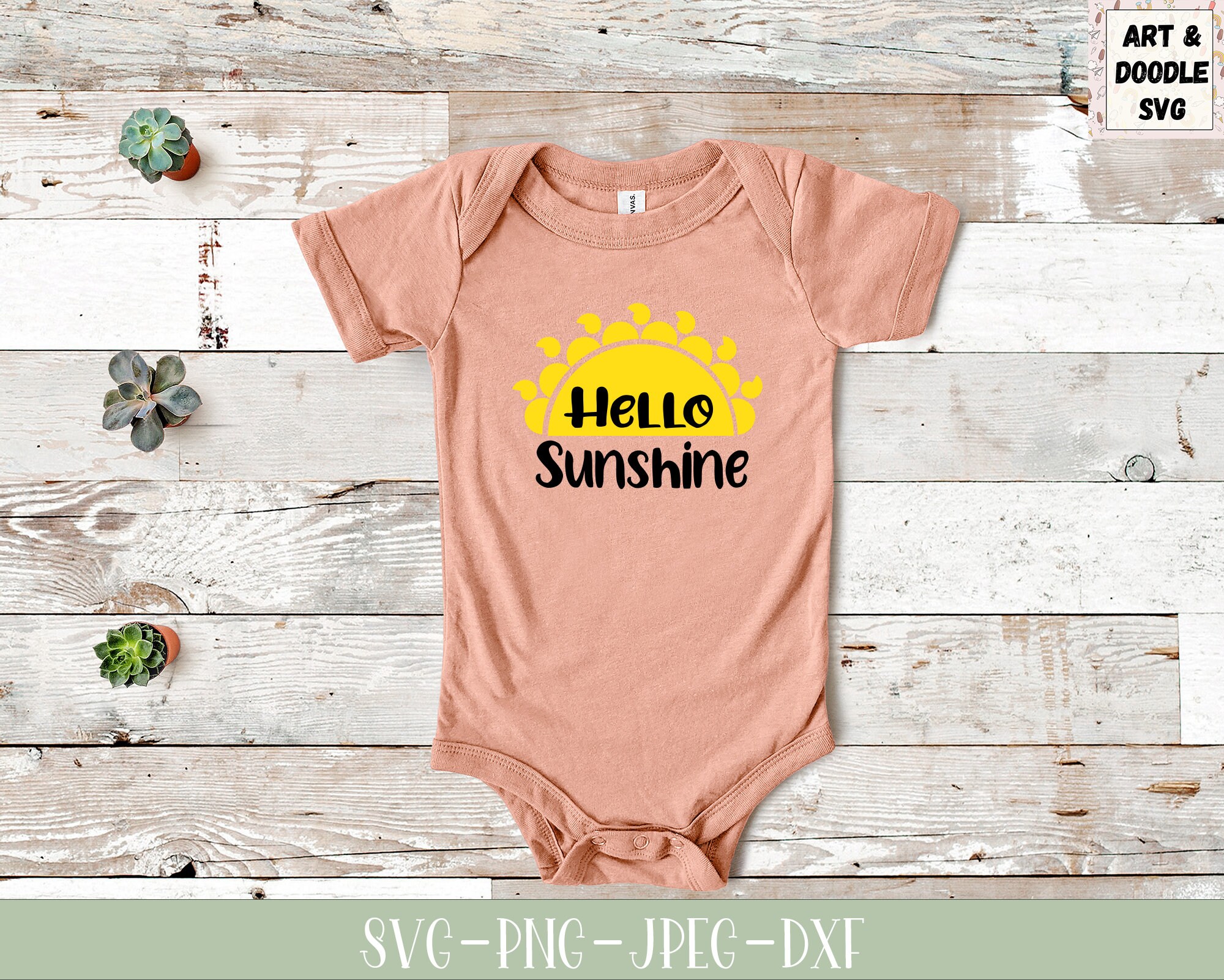 Hello Sunshine Cut File, Sun Cut File Svg Dxf Eps Png Silhouette Cricut ...