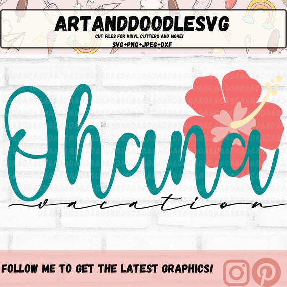 Ohana SVG Family SVG DXF Jpeg Png | Etsy