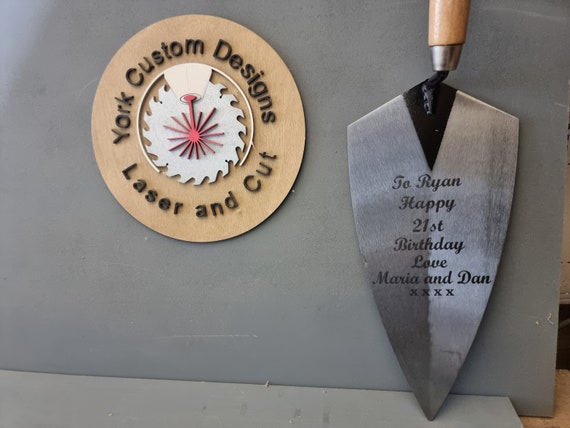 Engraved Tools Customised Bricklayers Trowel Etsy