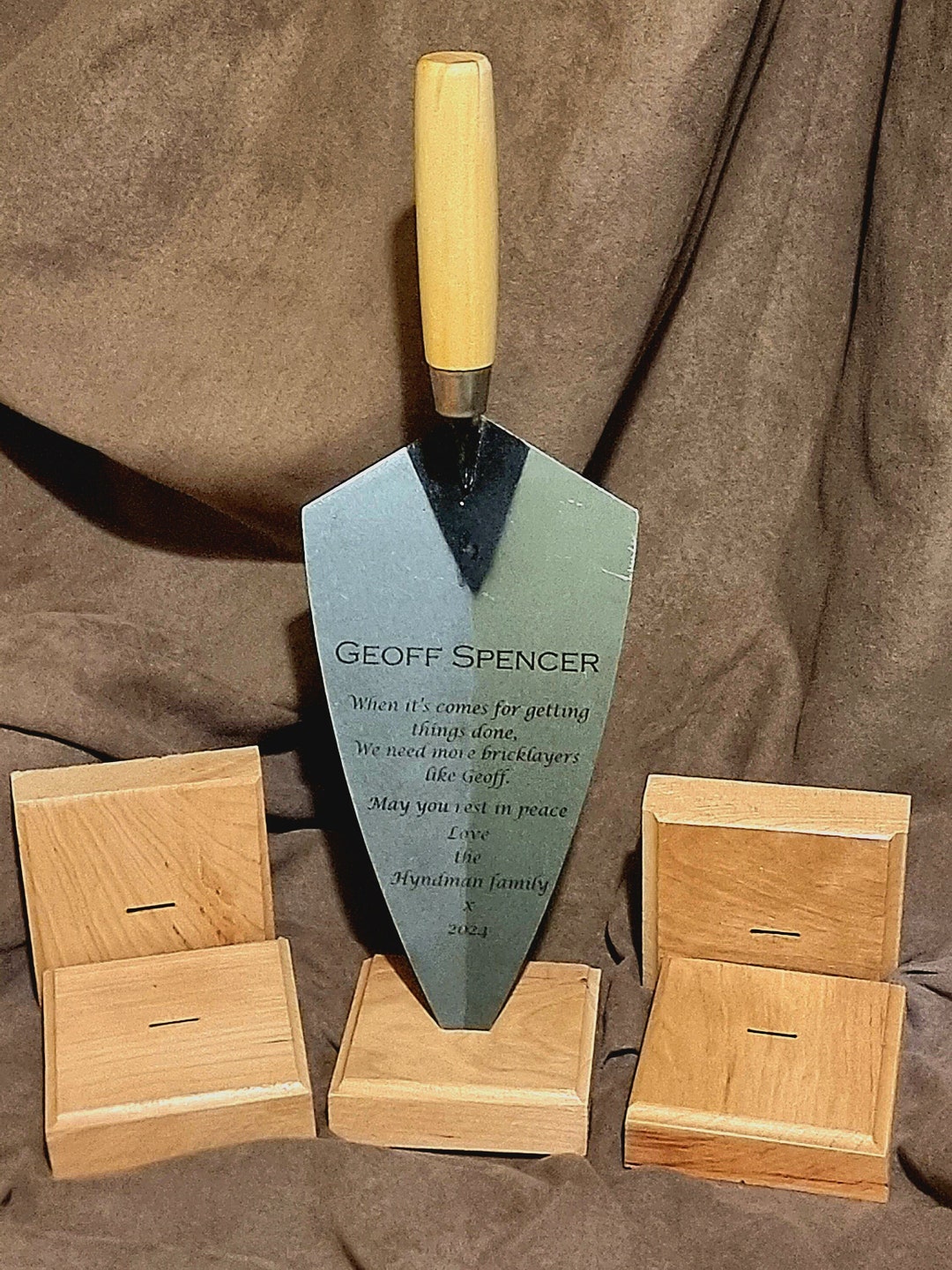 Hardwood Trowel Stand - Etsy UK