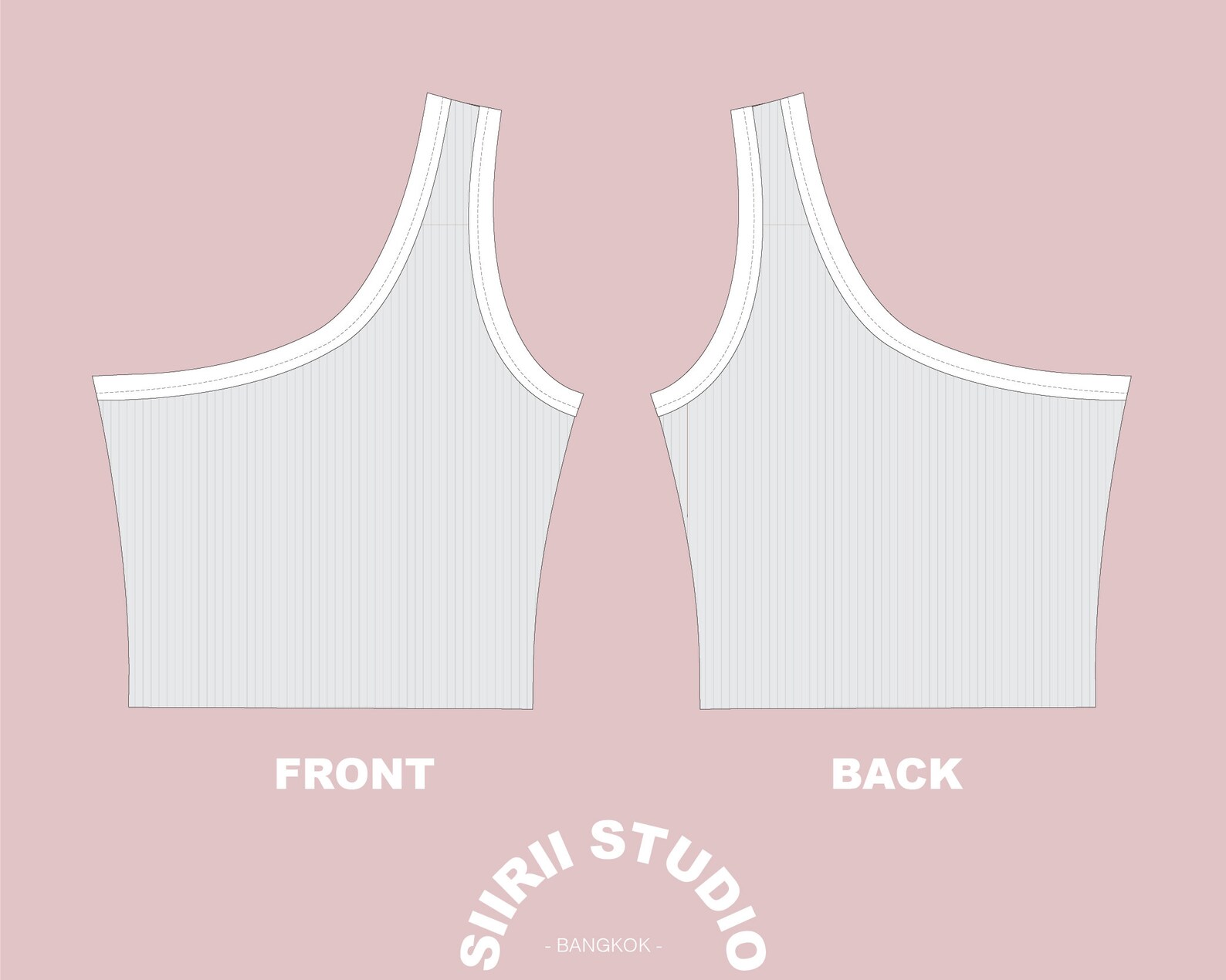 Basic One-shoulder Top Sewing Pattern PDF Instant Download - Etsy