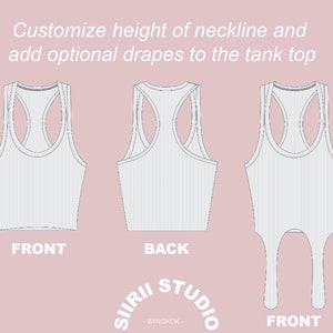 Basic Tank Top Sewing Pattern PDF | Instant Download | Print at Home ...