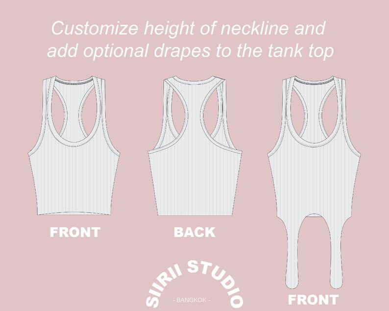 Basic Tank Top Sewing Pattern PDF Instant Download Print - Etsy