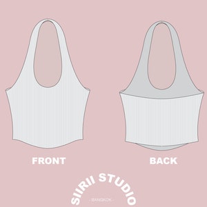 Basic Halter Top Sewing Pattern PDF | Instant Download | Print at Home ...