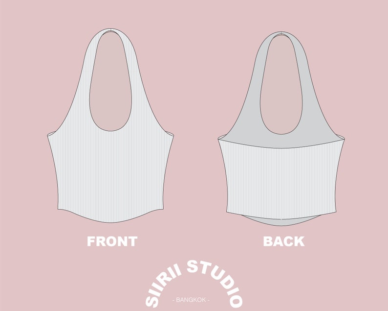 Basic Halter Top Sewing Pattern PDF Instant Download Print - Etsy