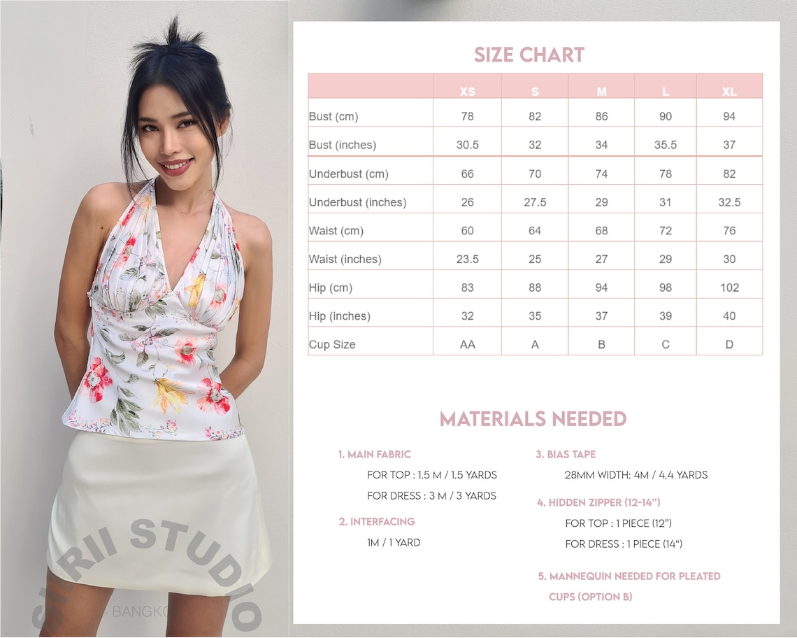 Halter Top & Dress Sewing Pattern PDF Instant Download - Etsy Australia