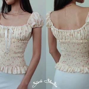 Shirred Top & Dress Sewing Pattern PDF | Instant Download | Print at ...