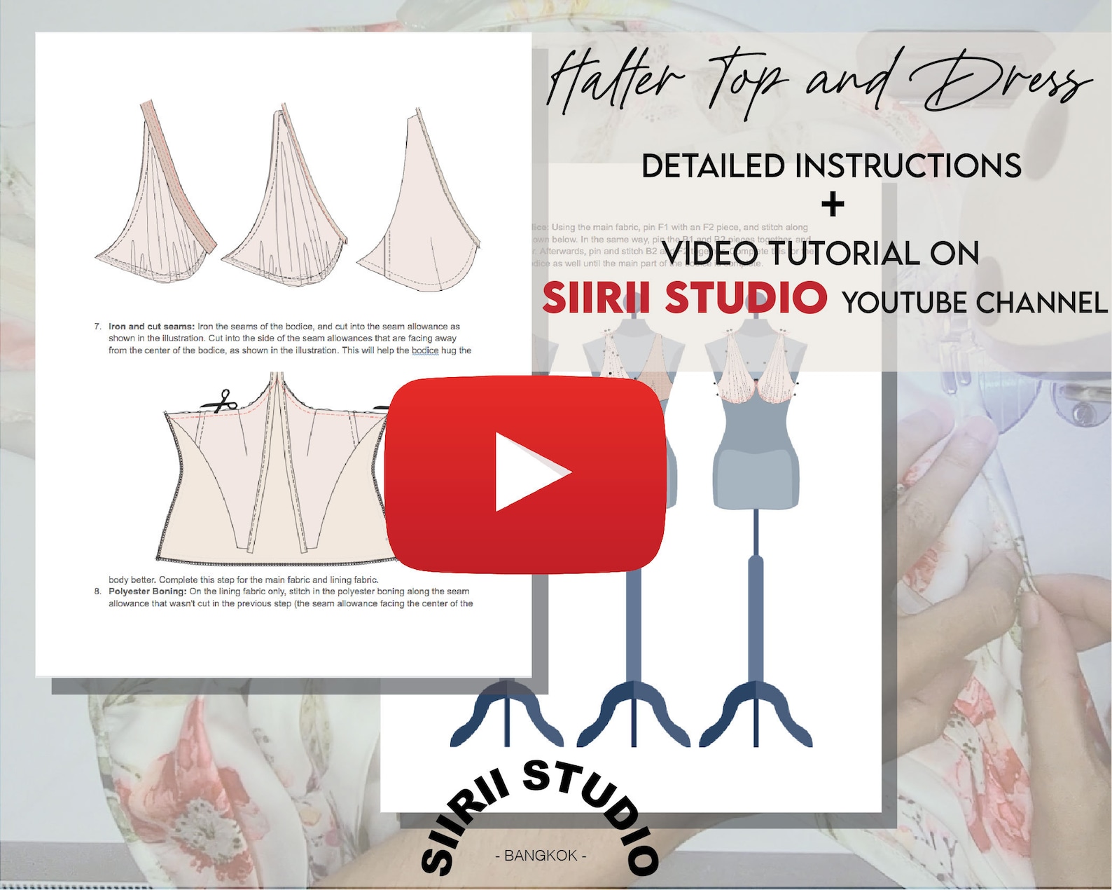 Halter Top & Dress Sewing Pattern PDF Instant Download - Etsy