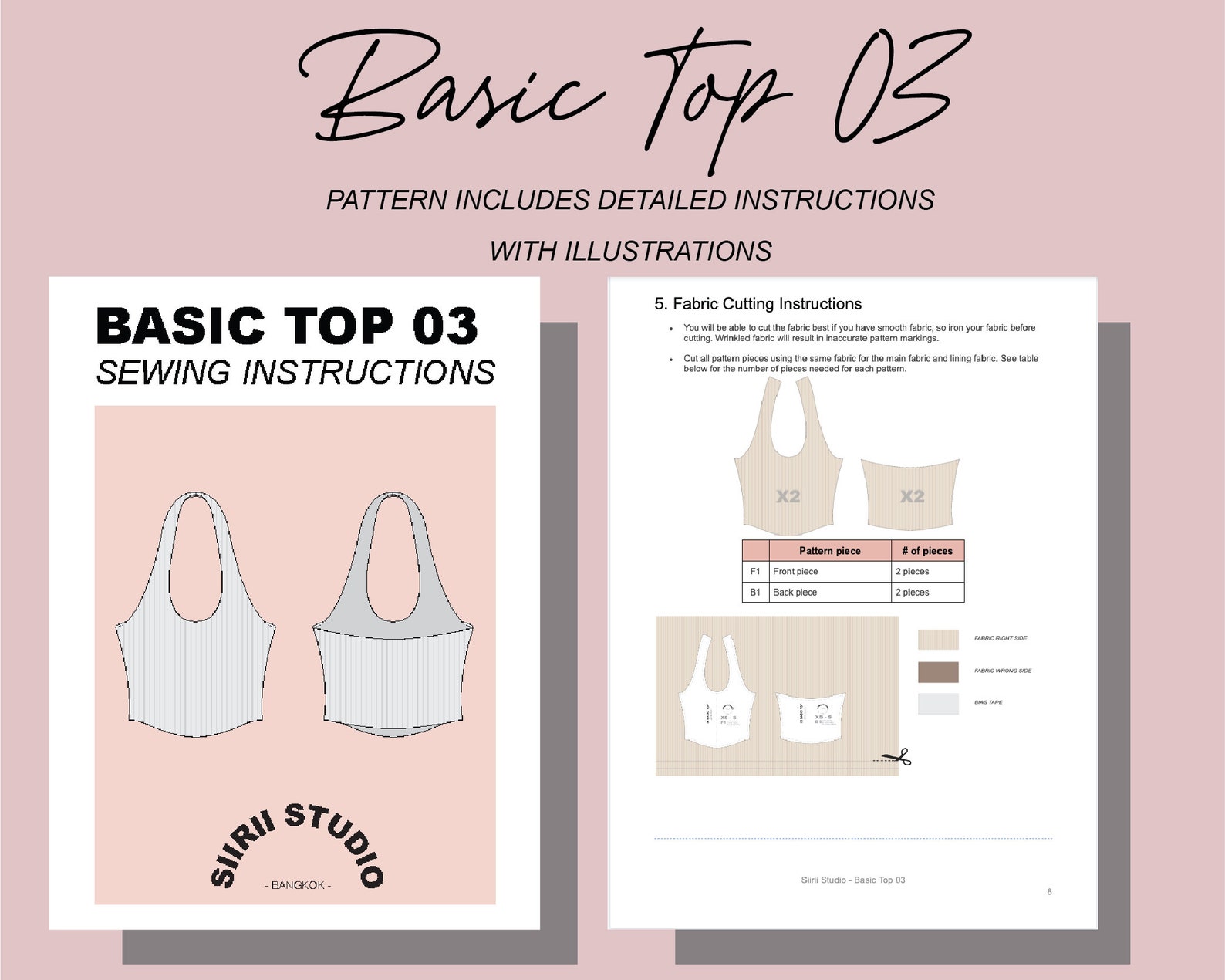 Basic Halter Top Sewing Pattern PDF Instant Download Print - Etsy Australia