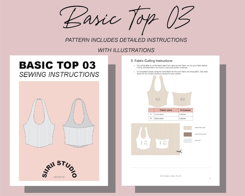 Basic Halter Top Sewing Pattern PDF Instant Download Print - Etsy