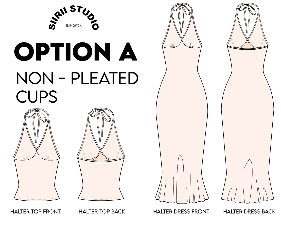 Halter Top & Dress Sewing Pattern PDF Instant Download - Etsy Australia