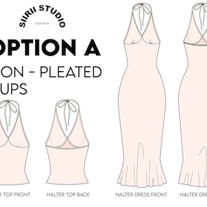 Halter Top & Dress Sewing Pattern PDF | Instant Download | Print at ...