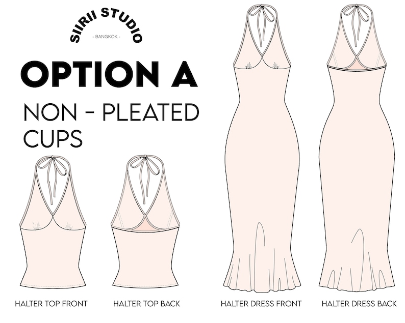Halter Top & Dress Sewing Pattern PDF Instant Download - Etsy