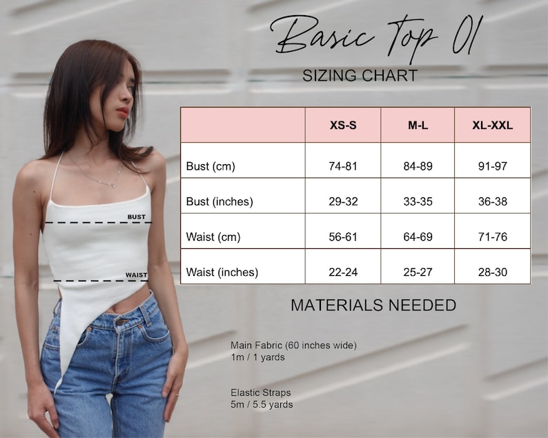 Basic Strap Top Sewing Pattern PDF Instant Download Print - Etsy