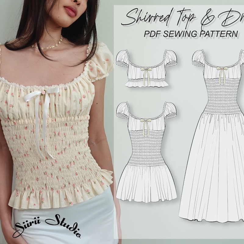 Smock Top Pattern - Etsy