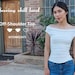 Off-shoulder Top Sewing Pattern PDF Instant Download Print at Home Size ...
