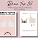 Basic One-shoulder Top Sewing Pattern PDF Instant Download Print at ...