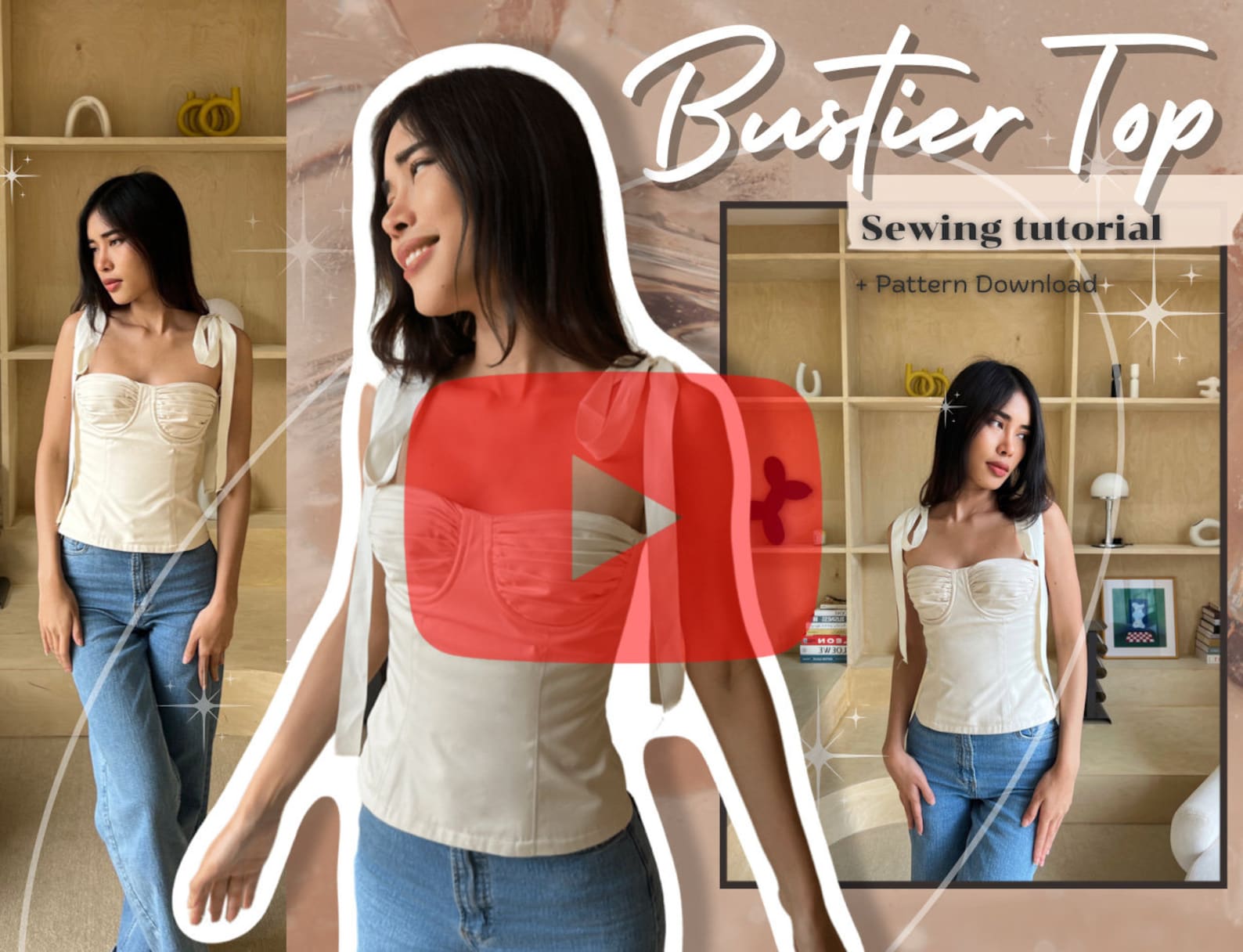 Bustier Top Sewing Pattern PDF Instant Download Print at - Etsy UK