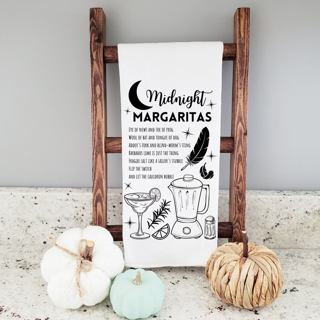 Practical Magic Midnight Margaritas Recipe Halloween Kitchen Tea Towel ...