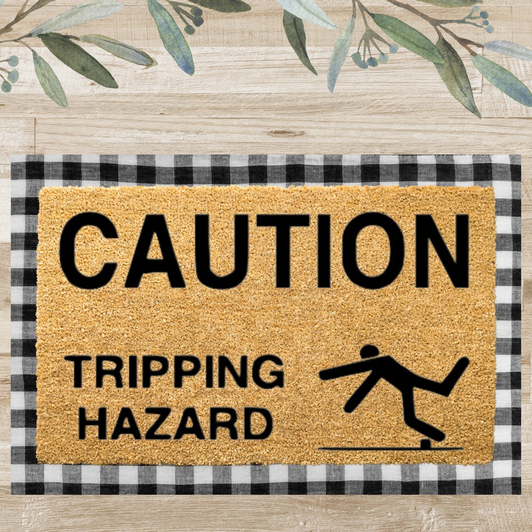 Tripping Hazard Welcome Mat - Etsy