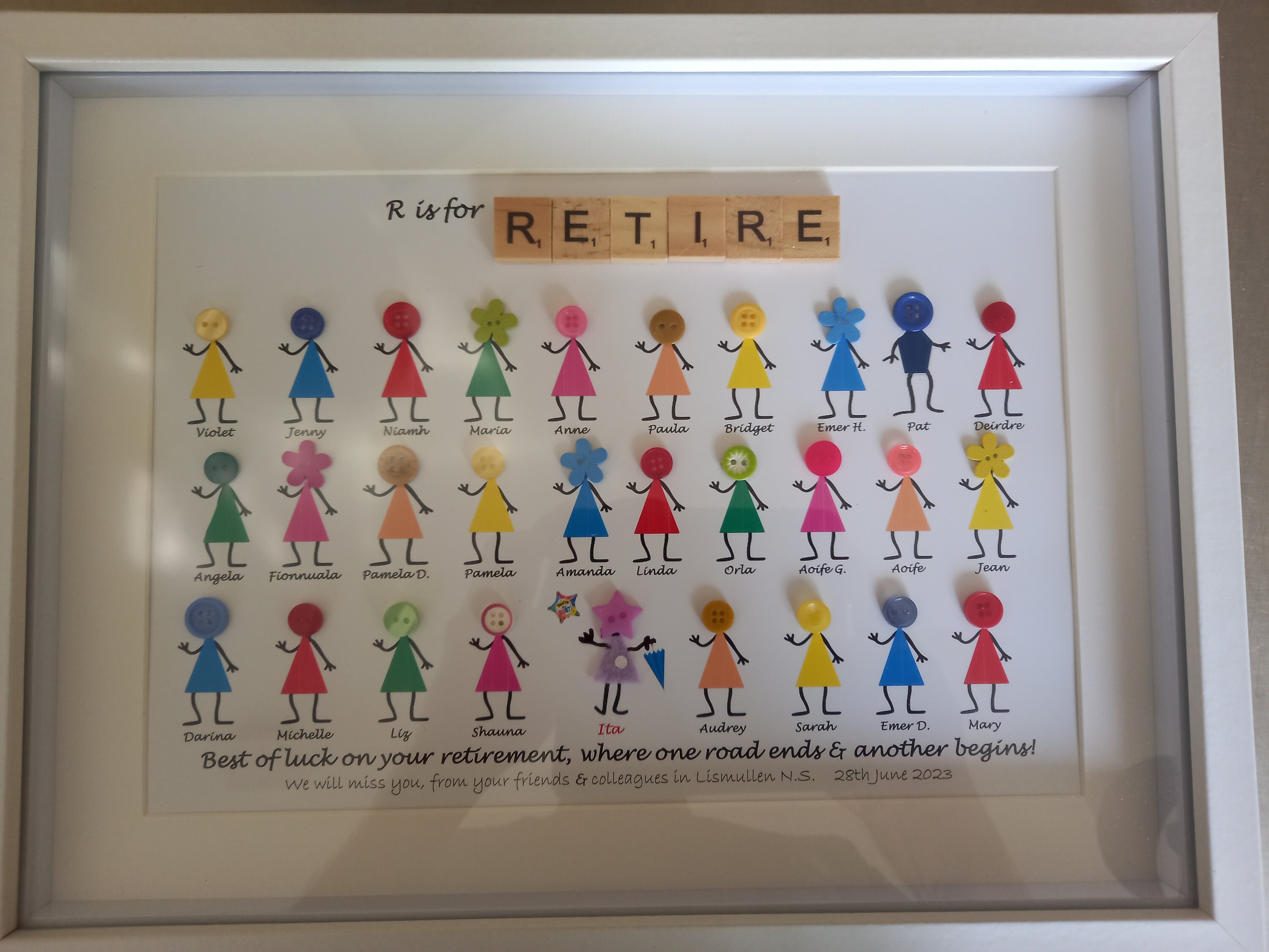 Personalised Retirement Leaving Extra Large Picture Gift, Gift for ...