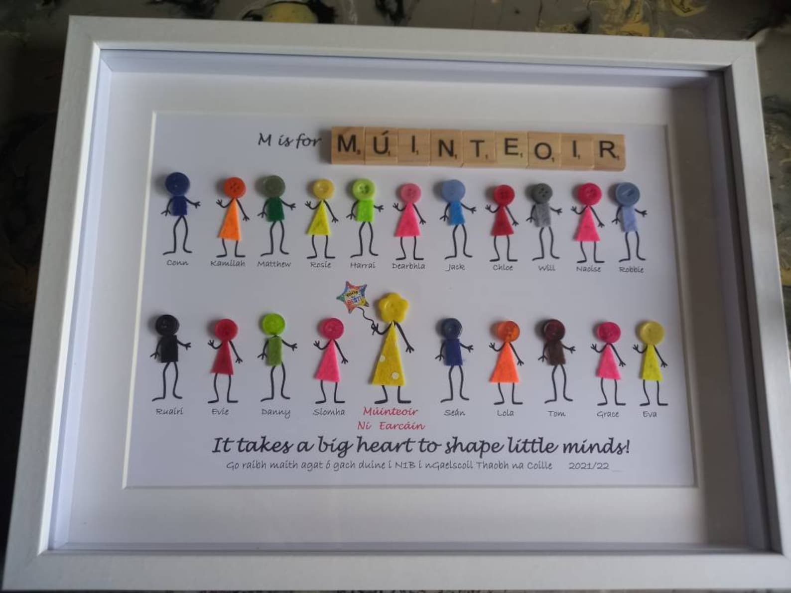 Thank You Teacher, Best Teacher Gift, From All of the Class, Button ...