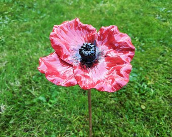 Metal Poppy Art - Etsy