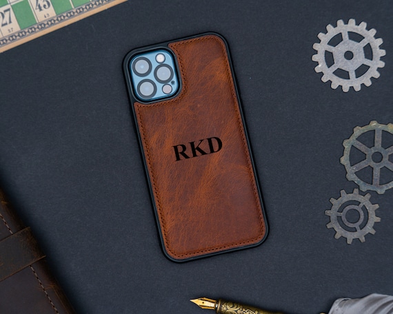 Personalized Engraved Leather iPhone 12 Case iPhone 12 Pro | Etsy
