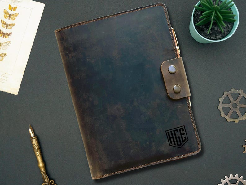 Personalized Refillable A5 Journal Cover, Leather Dairy, Custom Journal ...