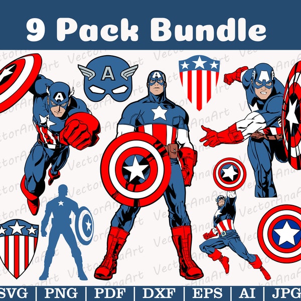 Captain America - Etsy