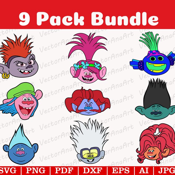 Trolls Svg - Etsy
