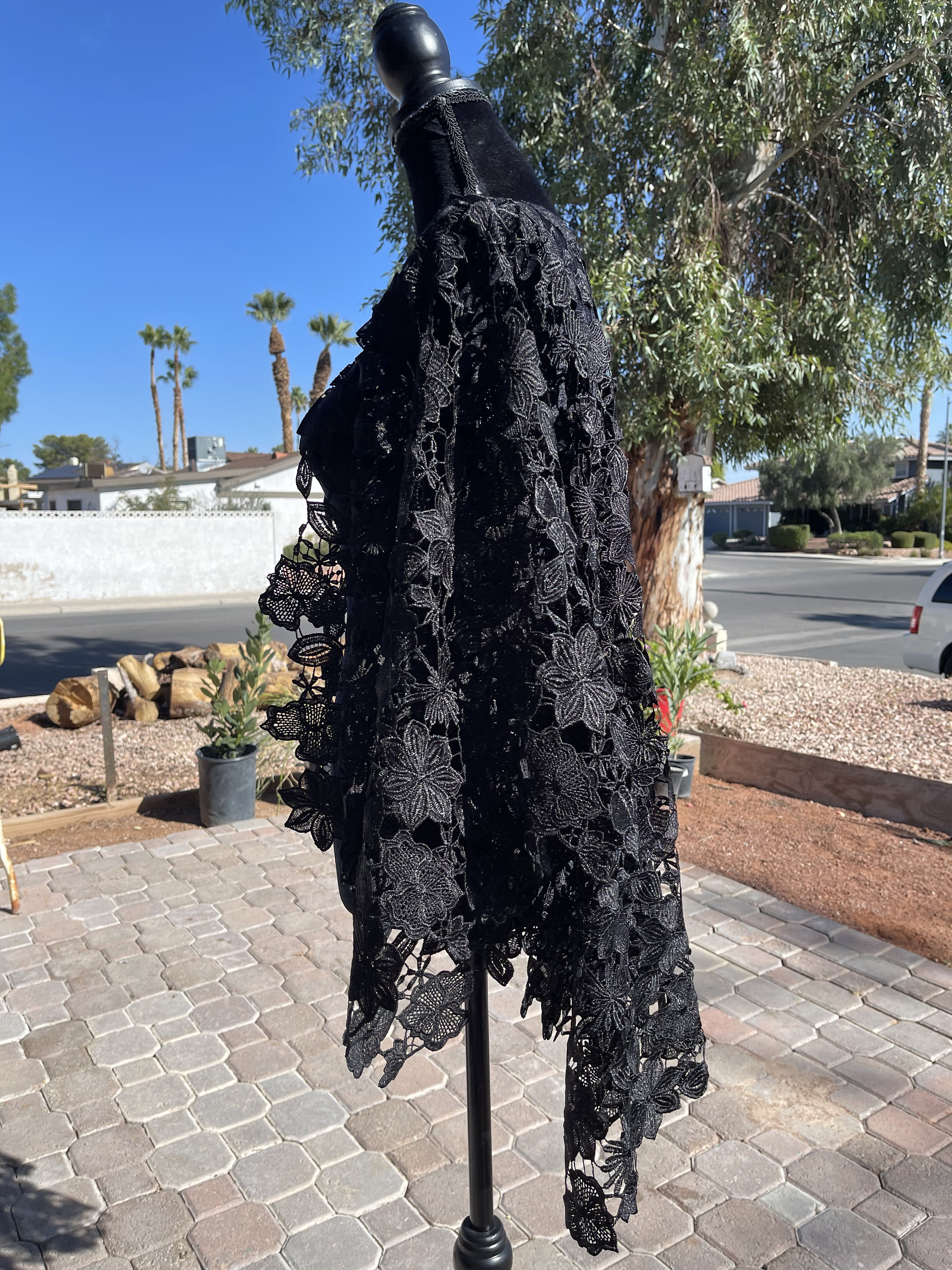 Designer Lace Capelet Elegant Cape Cloak French Lace Cover - Etsy