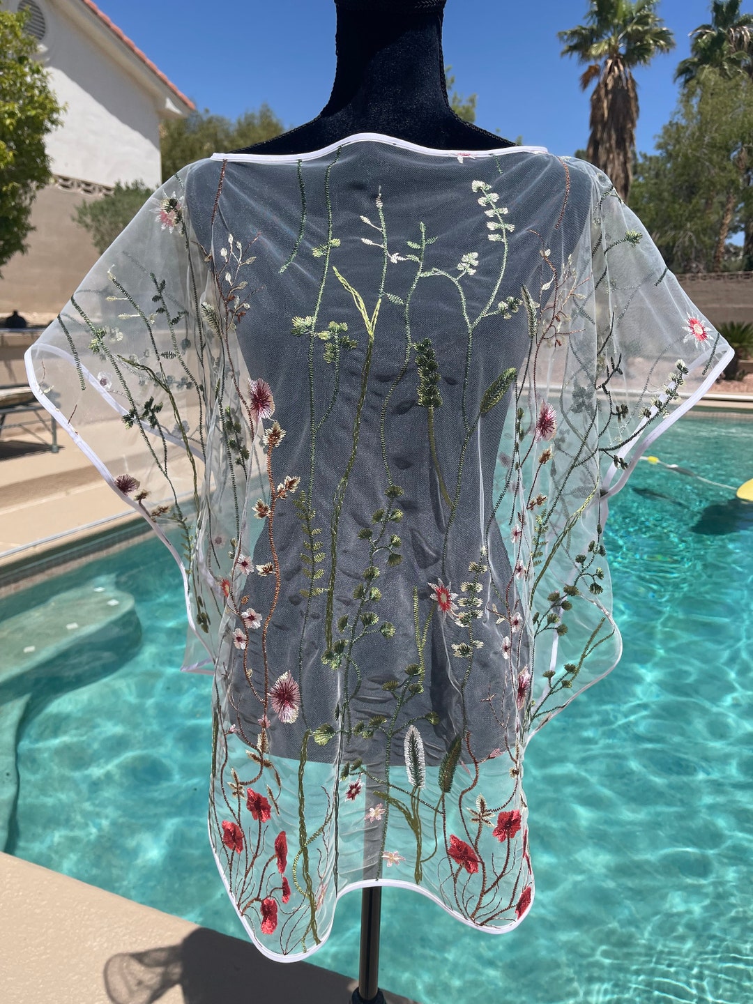 Designer Wedding Capelet - Pool Party Cape - Beach Cover up ...